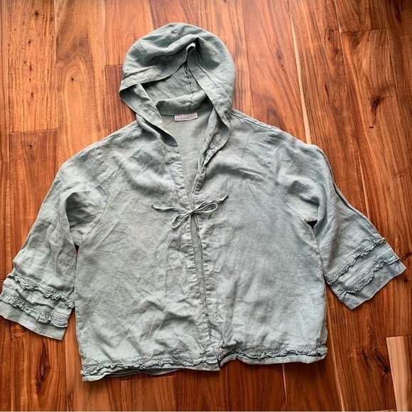 bryn Walker | Jackets & Coats | Bryn Walker Sea Foam Green Lagenlook ...